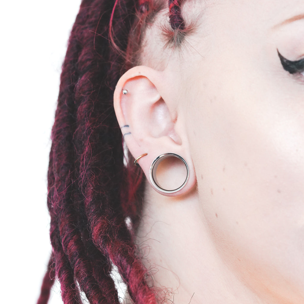Titanium Single Flare Tunnel | Titanium Flesh Tunnels & Ear Gauges ...