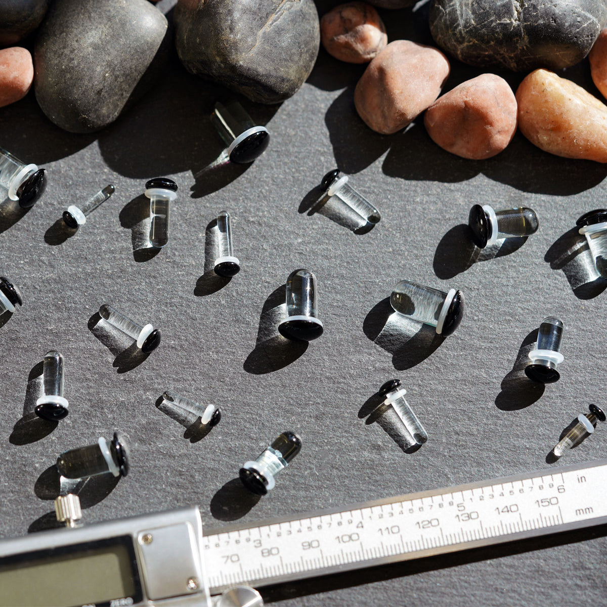 Black Glass Dead Stretching Kit | Painless Ear Stretching Kit