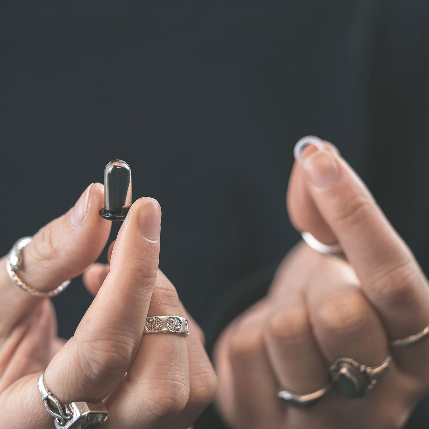 Black Glass Dead Stretching Kit | Painless Ear Stretching Kit