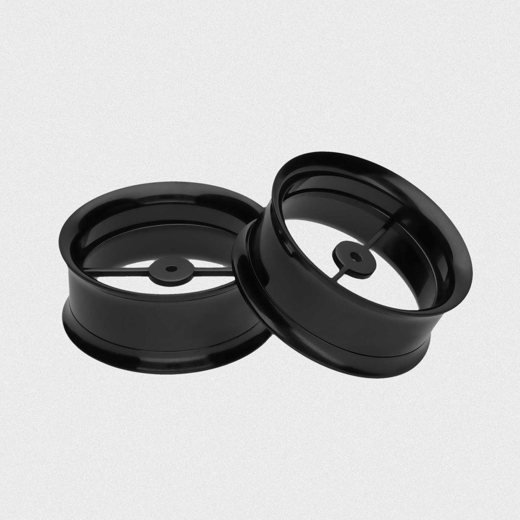 Plug Studs™ Black PVD Double Flare Tunnel | Revive. Reinvent. Restack.