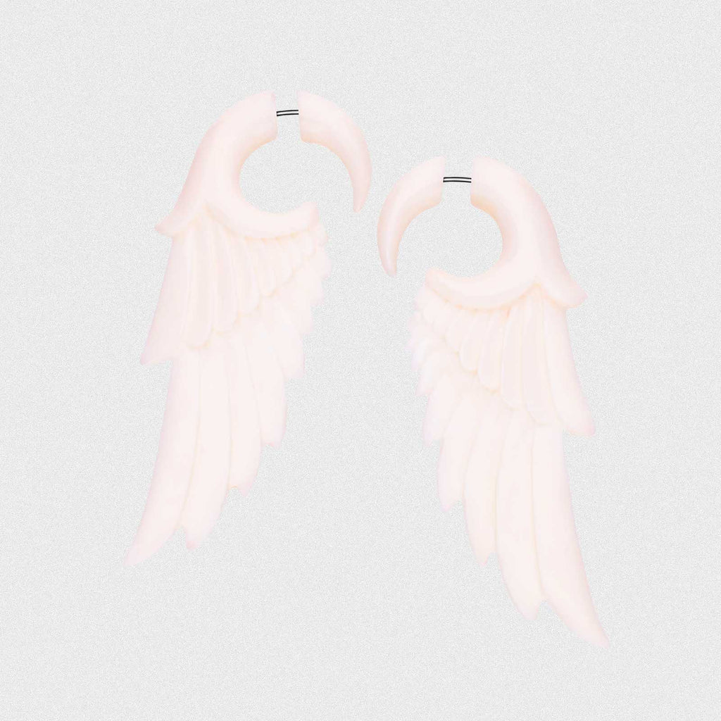 Bone Fake Gauge Angel Wing