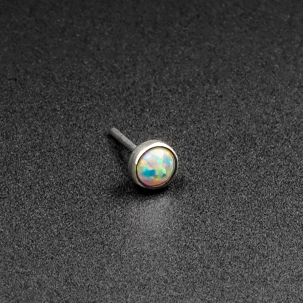 Fire & Snow Synth Opal Titanium Threadless Top | Threadless | SIBJ ...