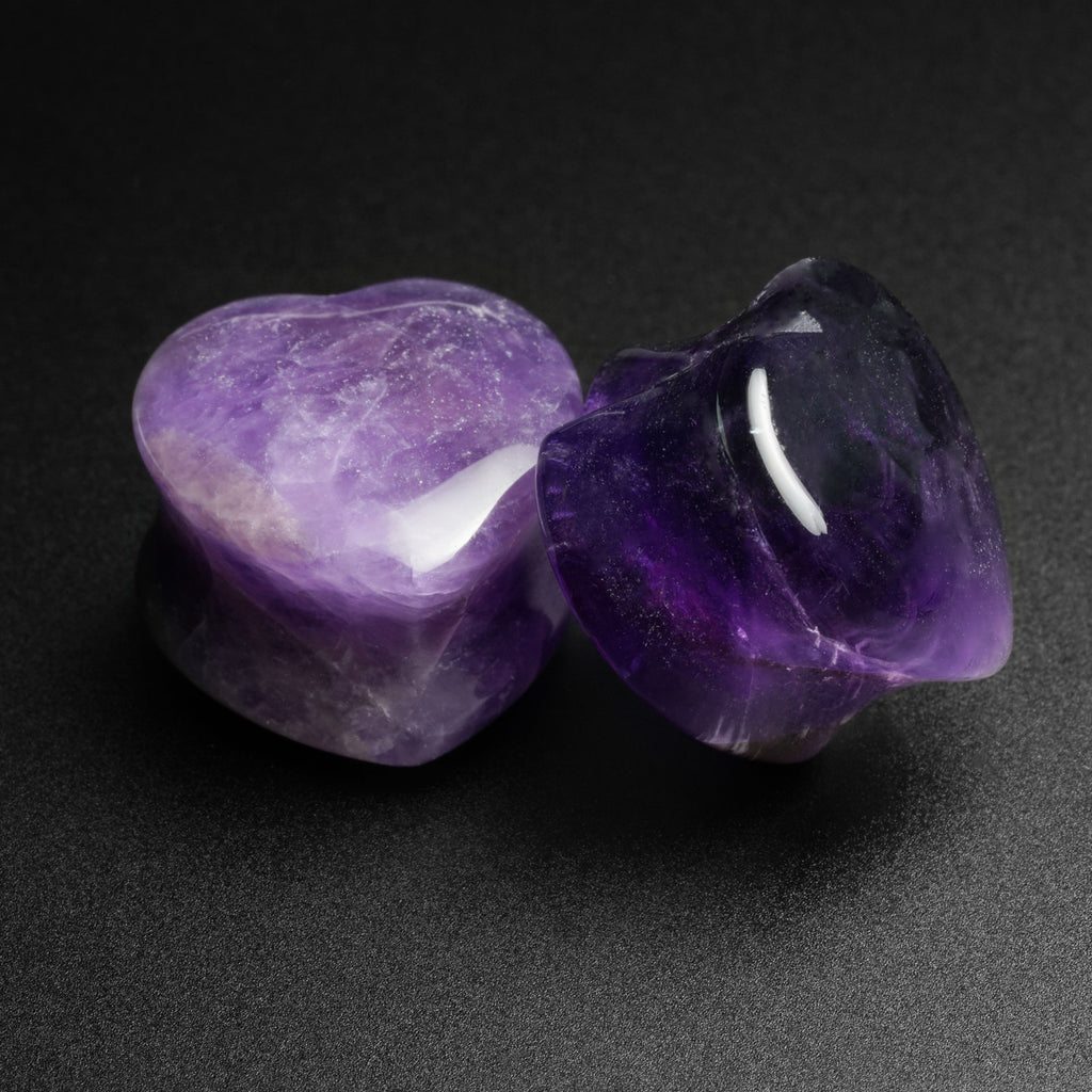 Heart Double Flare Stone Plug Bundle One | SIBJ – Stretch It Body Jewellery