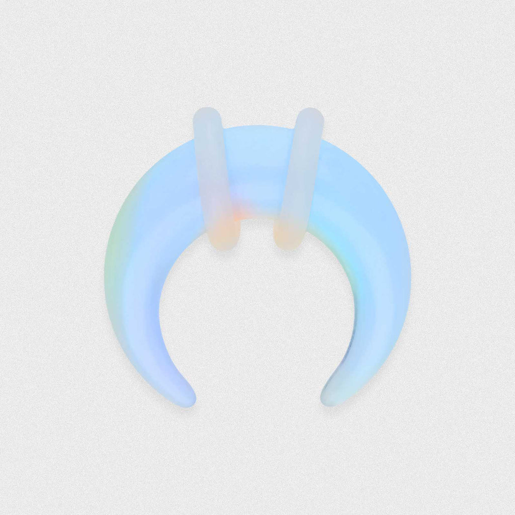 Opalite Pincher | Stone & Glass Septum Pinchers & Ear Gauges