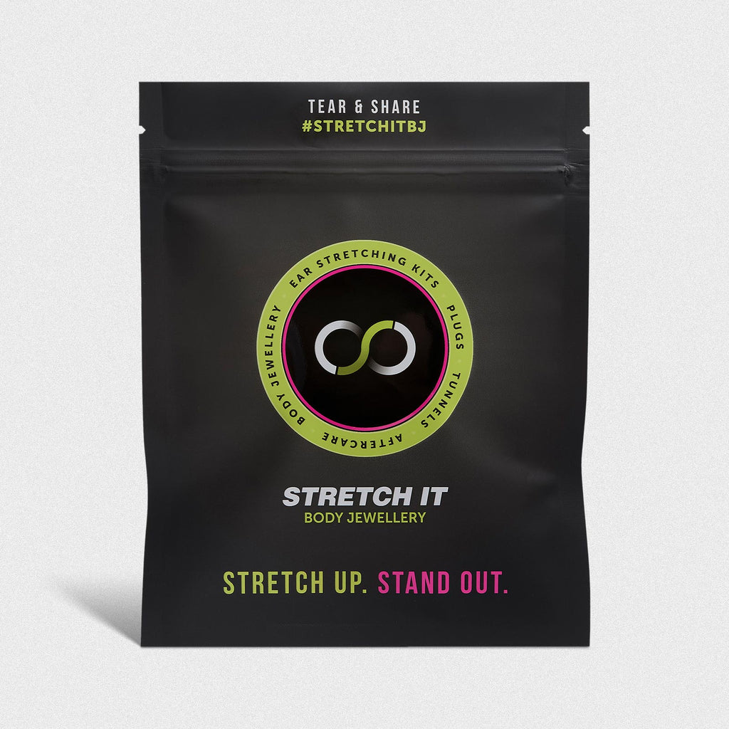 Black Glass Dead Stretching Kit | Painless Ear Stretching Kit – Stretch ...