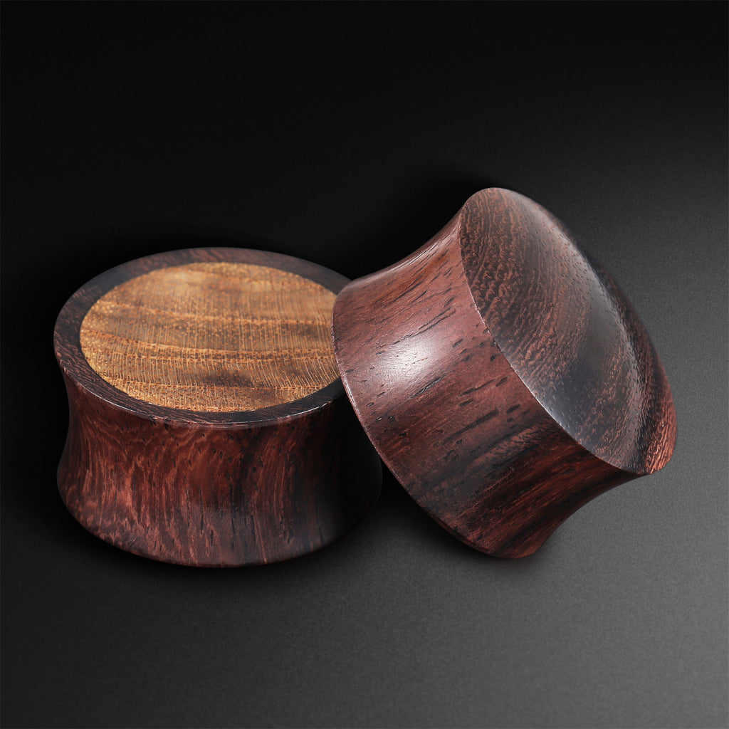 Mystic Metals Body Jewelry Pair Of Sono Wood Plugs - 1 1/8" - 28mm ...