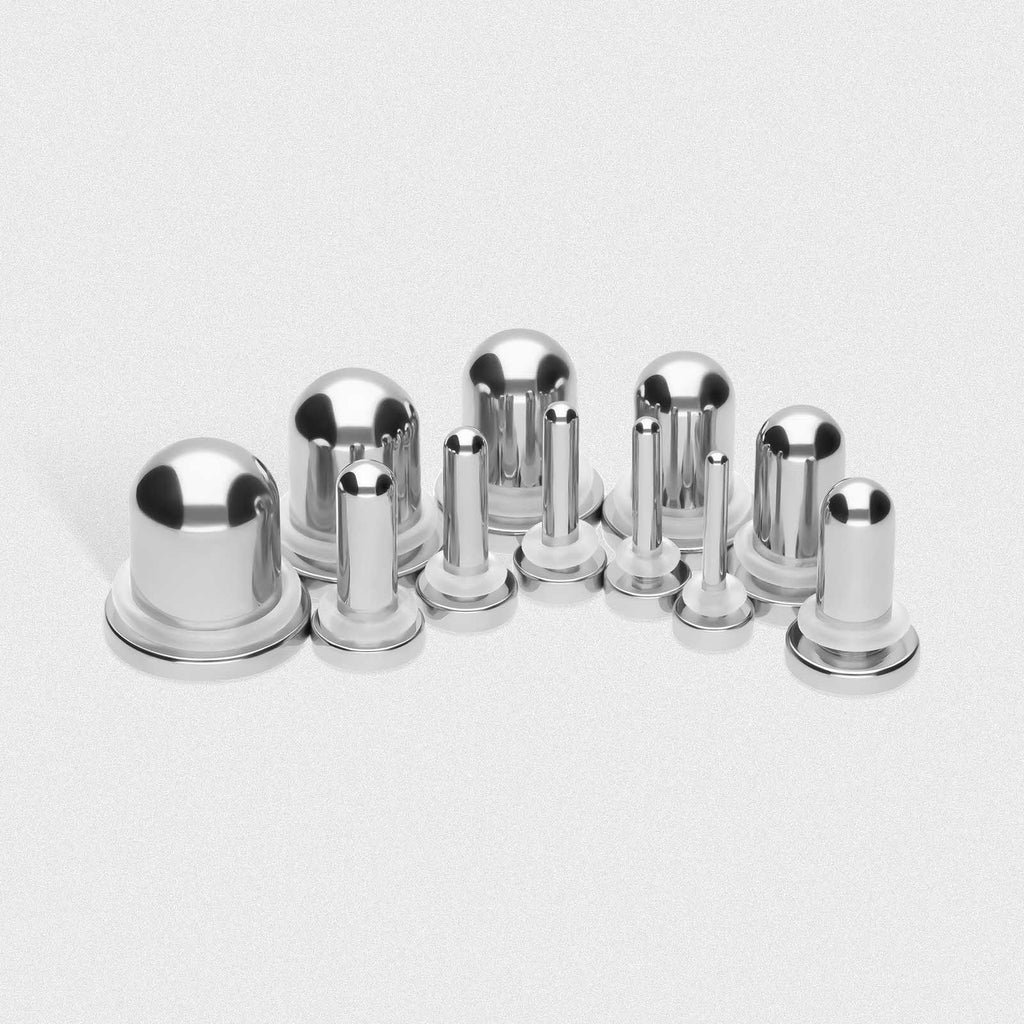 Surgical Steel Single Flare Plug Ear Stretching Kit | Ear Gauging Kit