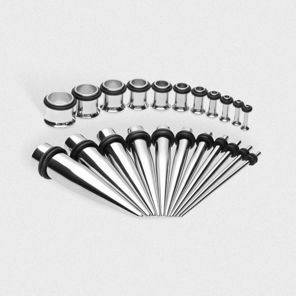 Surgical Steel Taper & Single Flare Tunnel Ear Stretching Kit | SIBJ