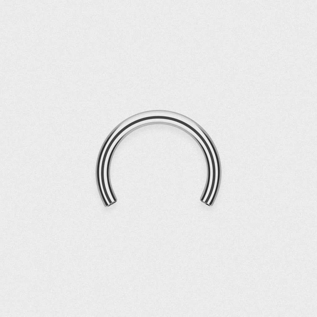 Titanium Threaded Circular Barbell | Horseshoe Barbell | ASTM F-136